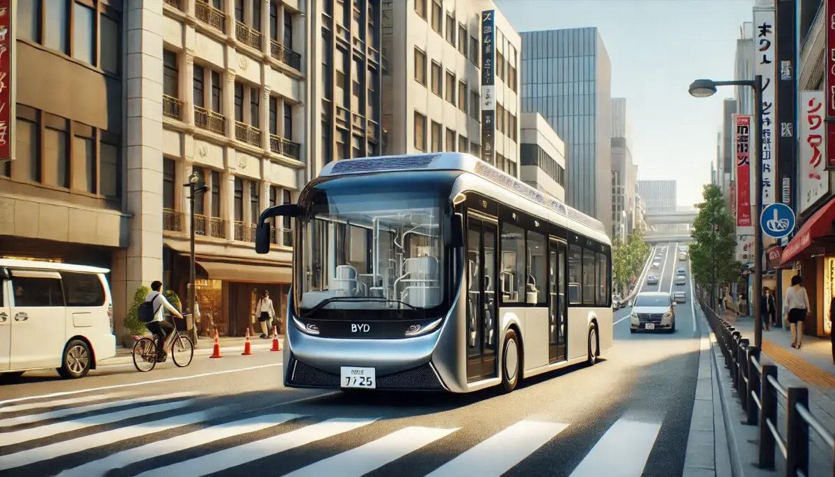 中国BYDの最新EVバス「J7」が登場！日本の中型路線バスの大きさである車幅2.3mに合わせた専用設計 | 公共交通の情報集約プラットフォーム